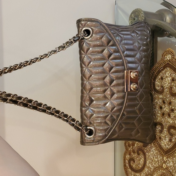 CLUTCH | Bags | Clutch Pewter Leather Shoulder Bag | Poshmark